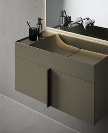 Facett40 top/wall mounted basin – Inbani