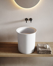 Facett50 top/wall mounted basin – Inbani